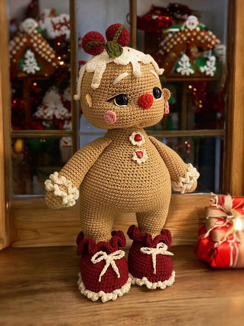 Crochet Pattern Gingerbread Couple, Crochet Doll Pattern, Amigurumi ...