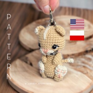Crochet Pattern Keychain Cat Amigurumi Pattern Crochet Cat Key - Etsy