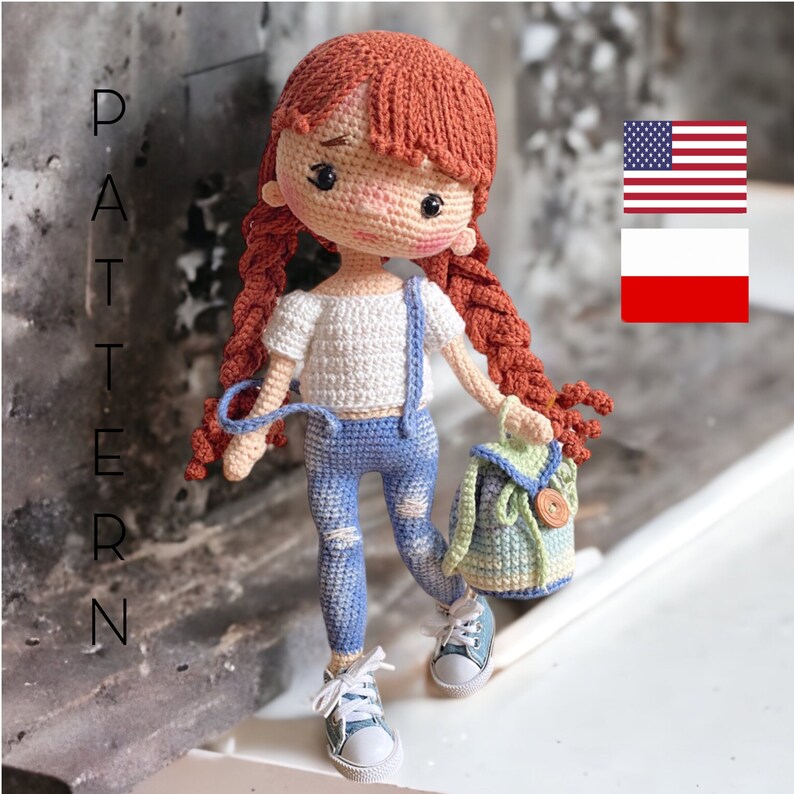 Ginger Doll Amigurumi Doll Pattern for Your Children's - Etsy
