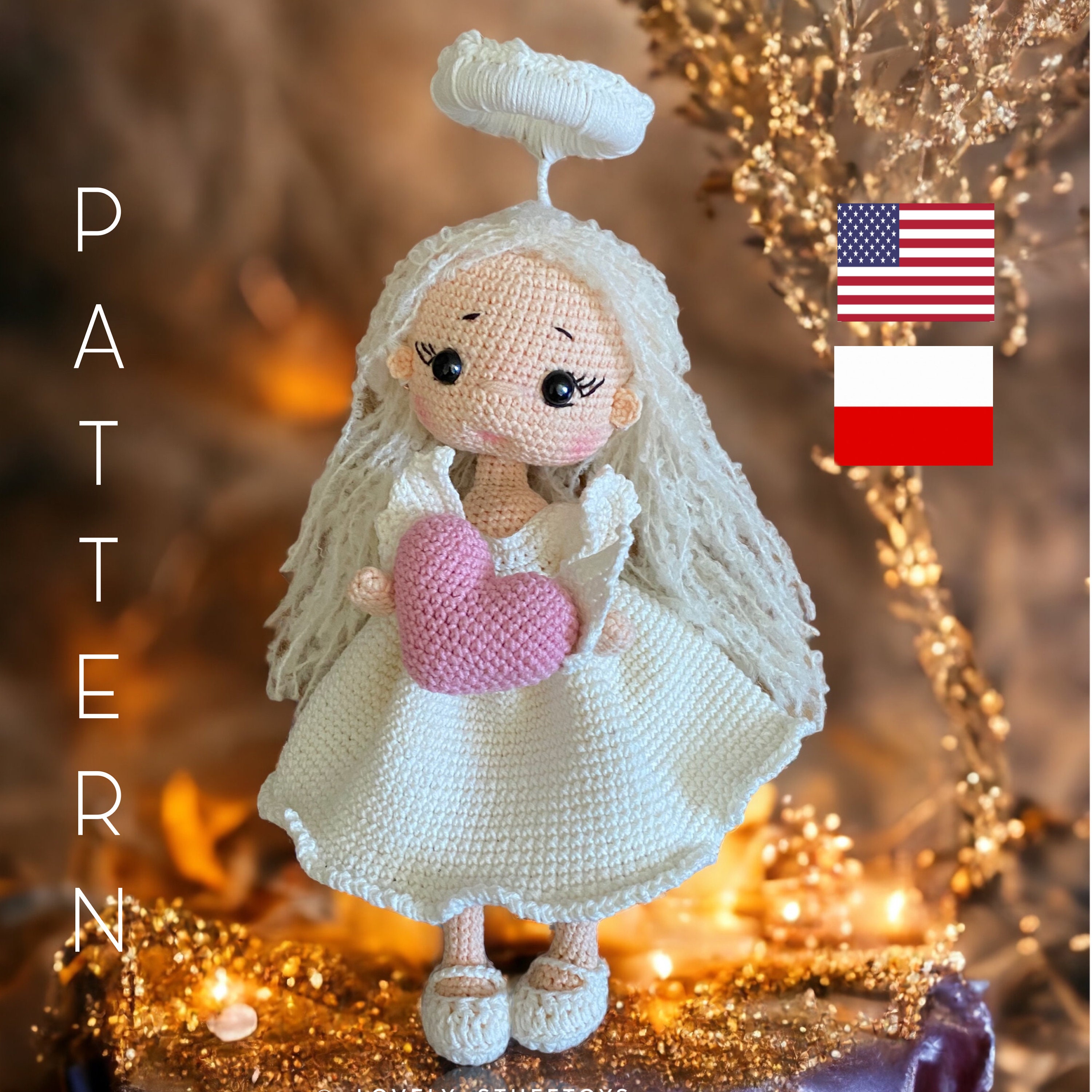 Laila Angel Amigurumi Doll Pattern Doll Crochet Pattern Cute - Etsy