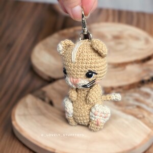 Crochet Pattern Keychain Cat Amigurumi Pattern Crochet Cat Key Chain ...