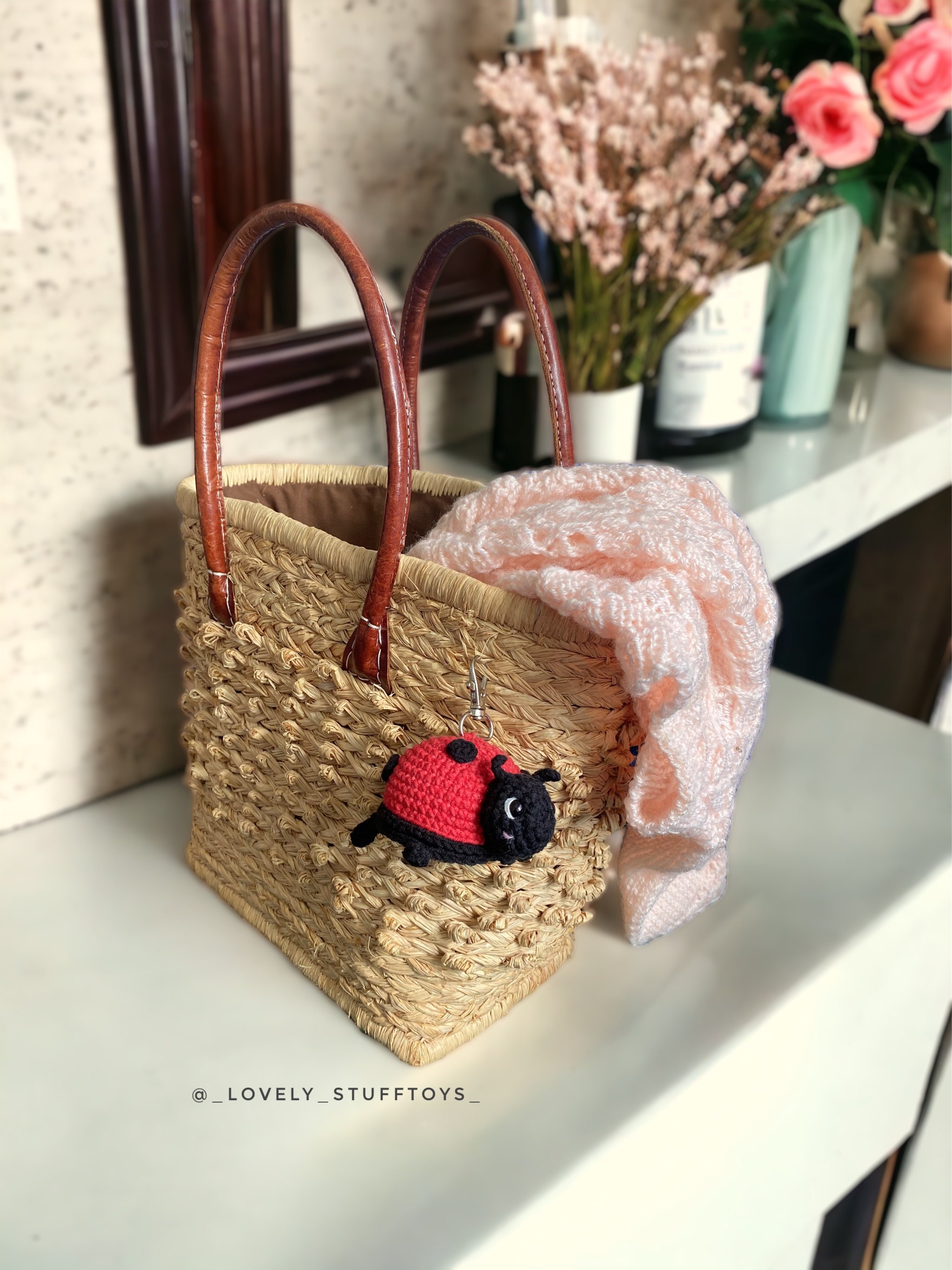 Ladybird Keychain Crochet Pattern Amigurumi Keyring Backpack - Etsy