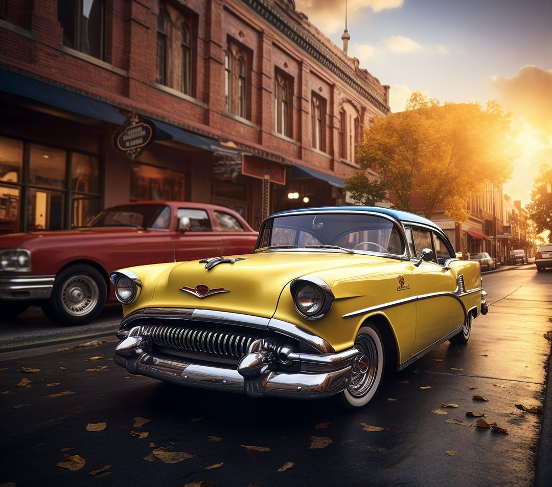 20oz Retro Ride Scene: Premium Sublimation Tumbler Wrap With Classic ...