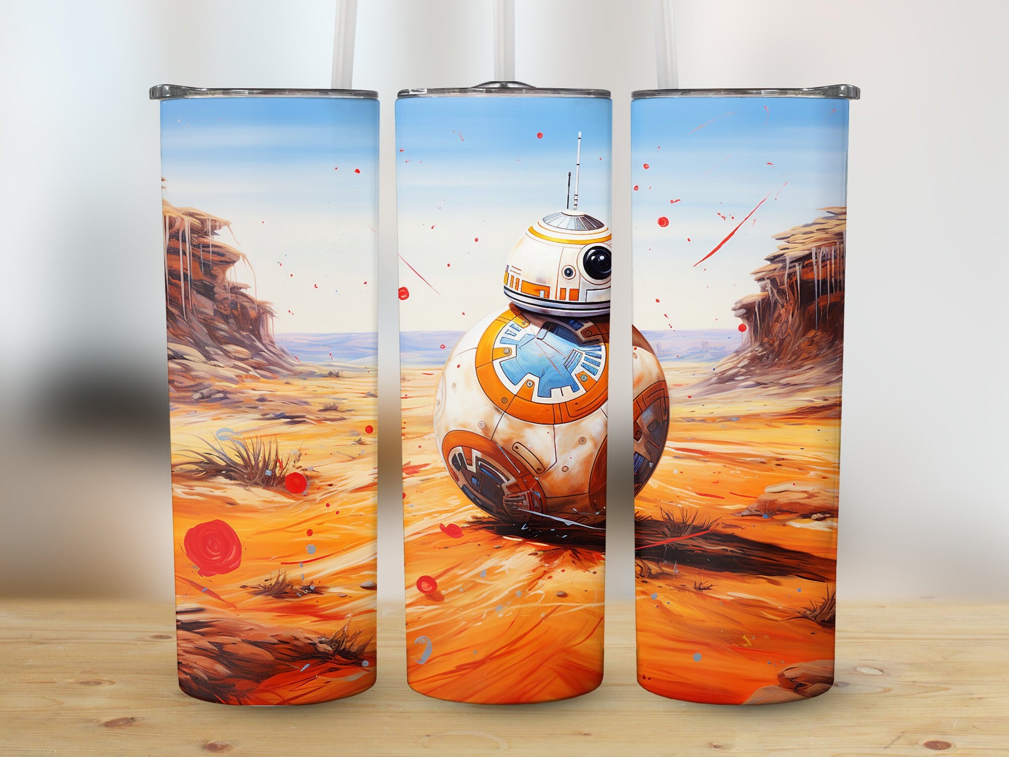 Star Wars Galaxy Art: 20oz Tumbler Wraps With Iconic Jedi, Skywalker ...