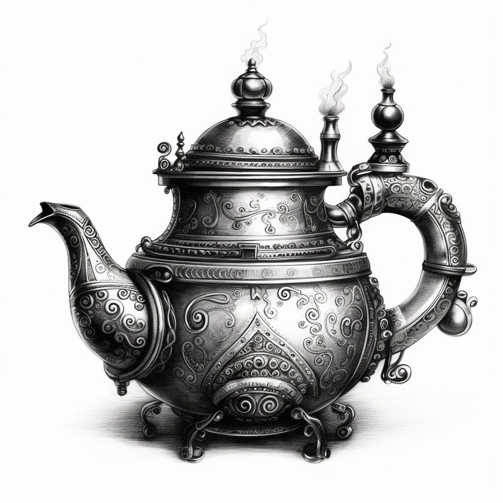 Victorian Steampunk Tea Service Graphics Antique Tea Designs - Etsy