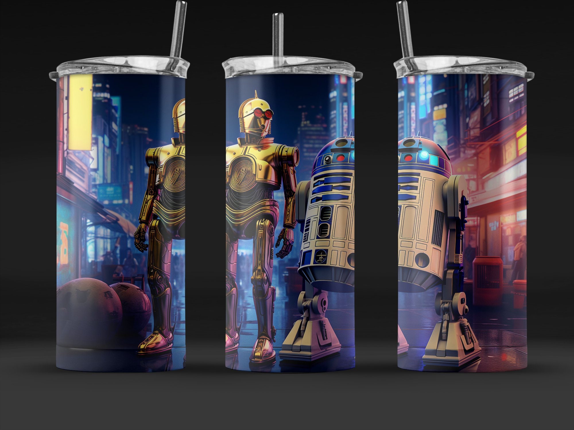 Star Wars Galaxy Art: 20oz Tumbler Wraps With Iconic Jedi - Etsy