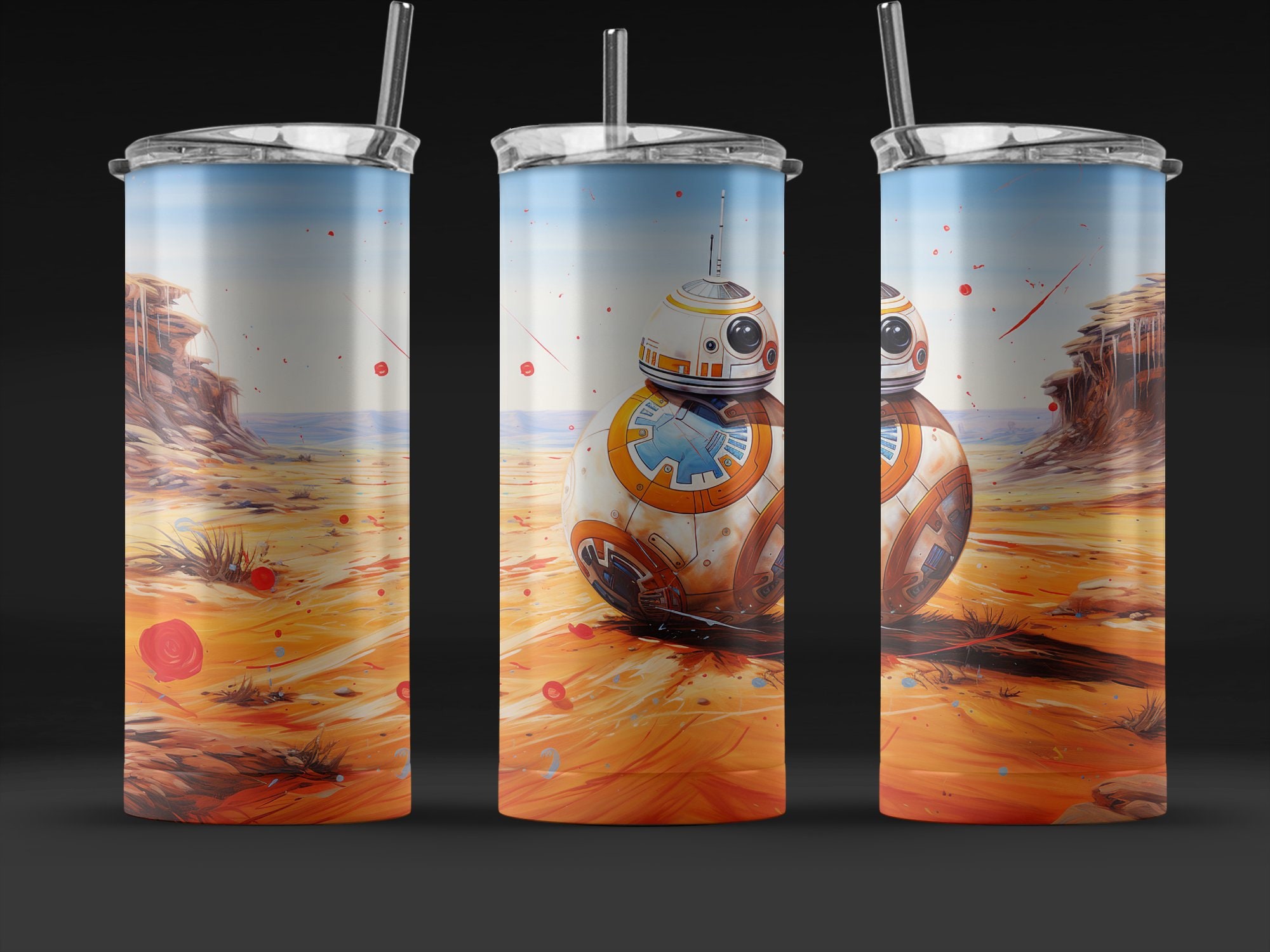Star Wars Galaxy Art: 20oz Tumbler Wraps With Iconic Jedi, Skywalker ...