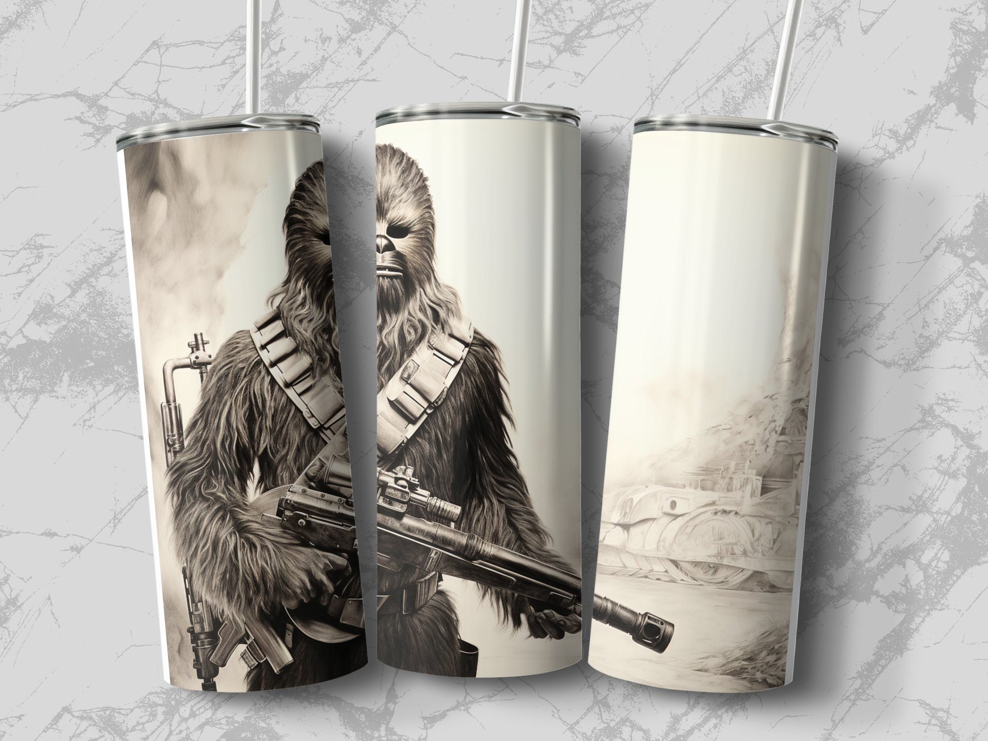 Star Wars Galaxy Art: 20oz Tumbler Wraps With Iconic Jedi, Skywalker ...