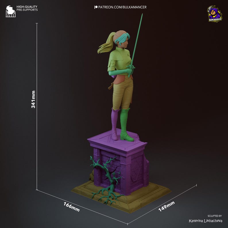 Expedition Fencer - 1/8 Scale - 341mm 3D Printed Unpainted Garage Kit ...