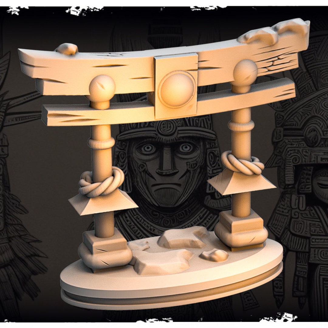 Japanese Torii Gate 32 Mm Scaling Role Play Accessories Terrain TTRPG ...