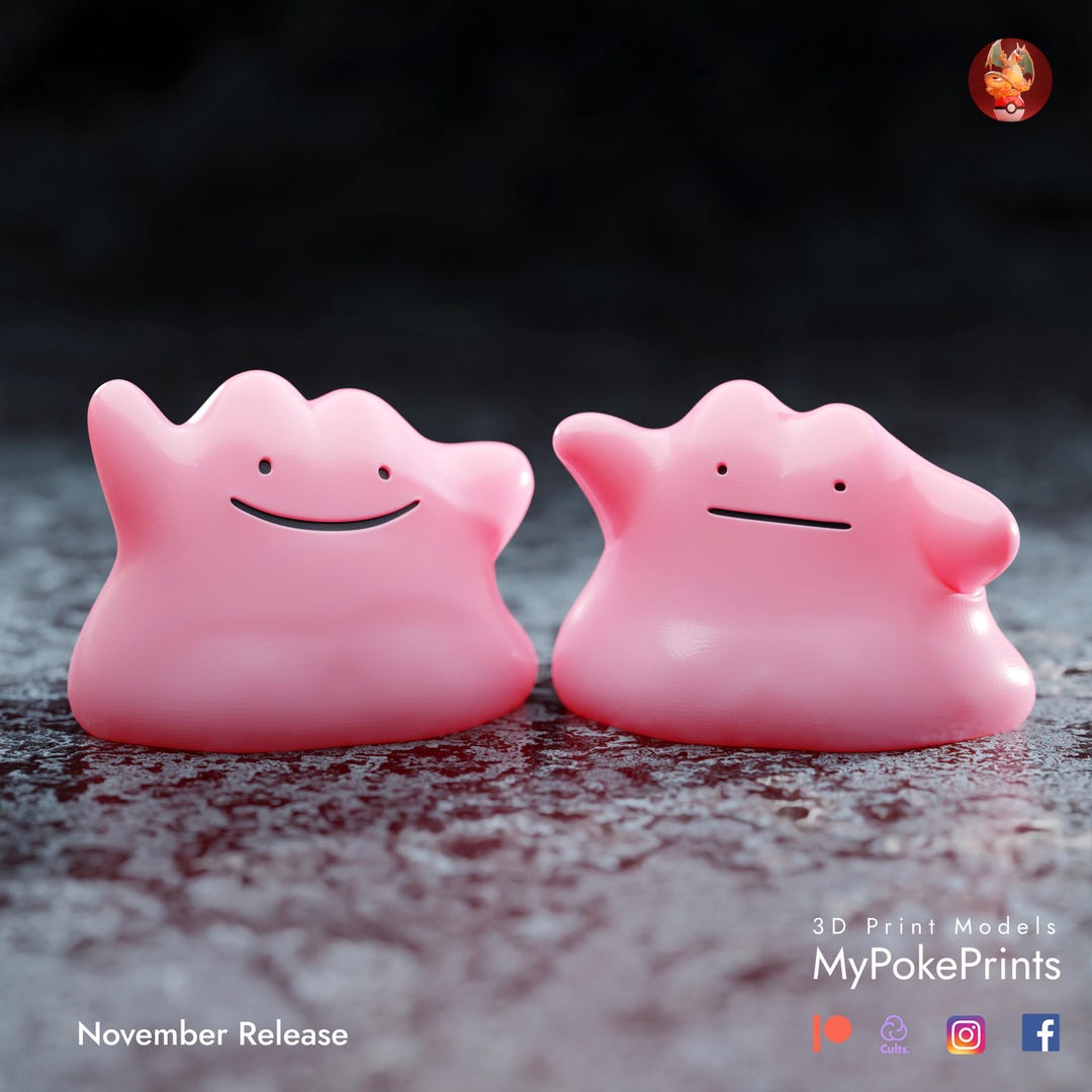 Ditto - High Quality 12K 3D Printed Figurine - Unpainted Display ...