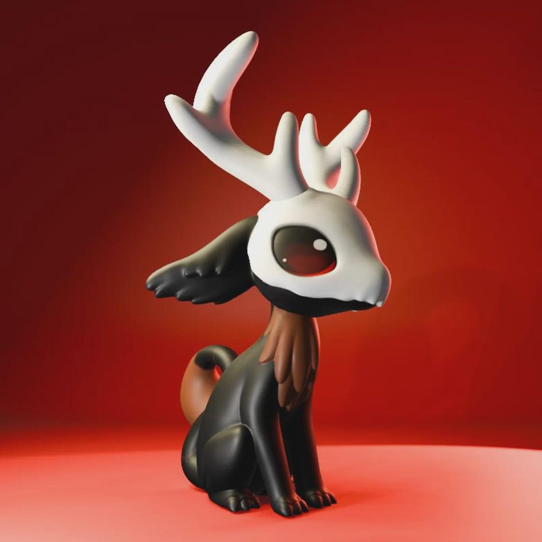 Deer Devil - 3D Printed Unpainted Resin Figure | Leylina Figurines - Etsy