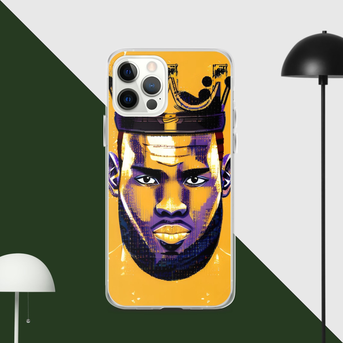 Lebron James Lakers iPhone Case - Crowned King of the Lakers! - Etsy