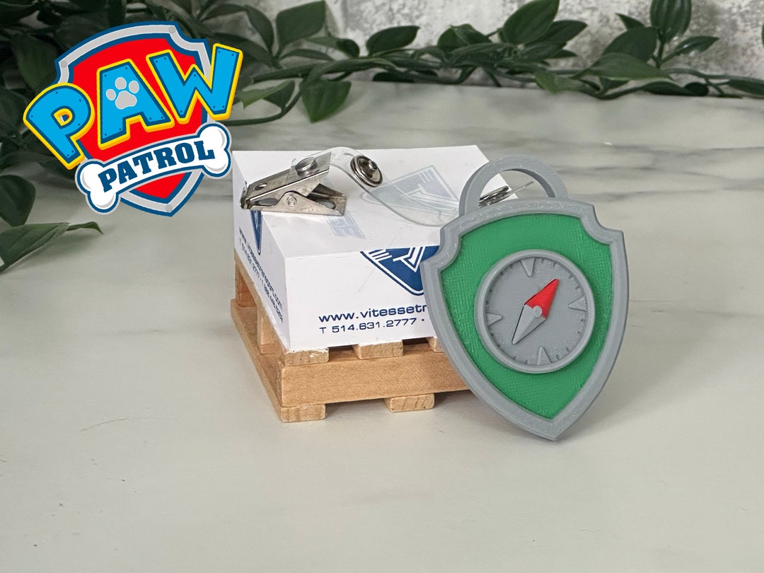 Paw Patrol Tracker Badge Paw Patrol Wearable Badge Paw - Etsy