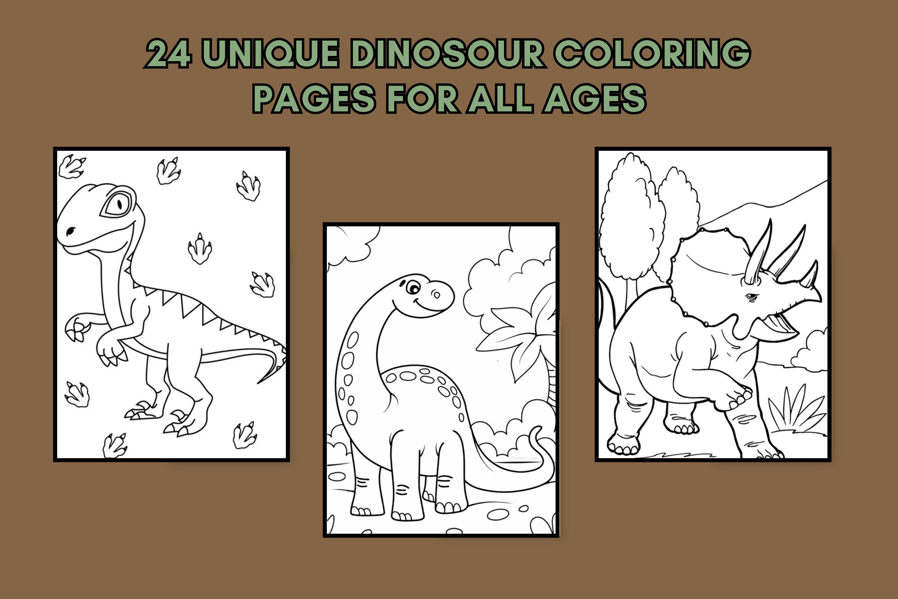 Dinosaur Themed 2024 Planner Includes Coloring Pages Monthly - Etsy
