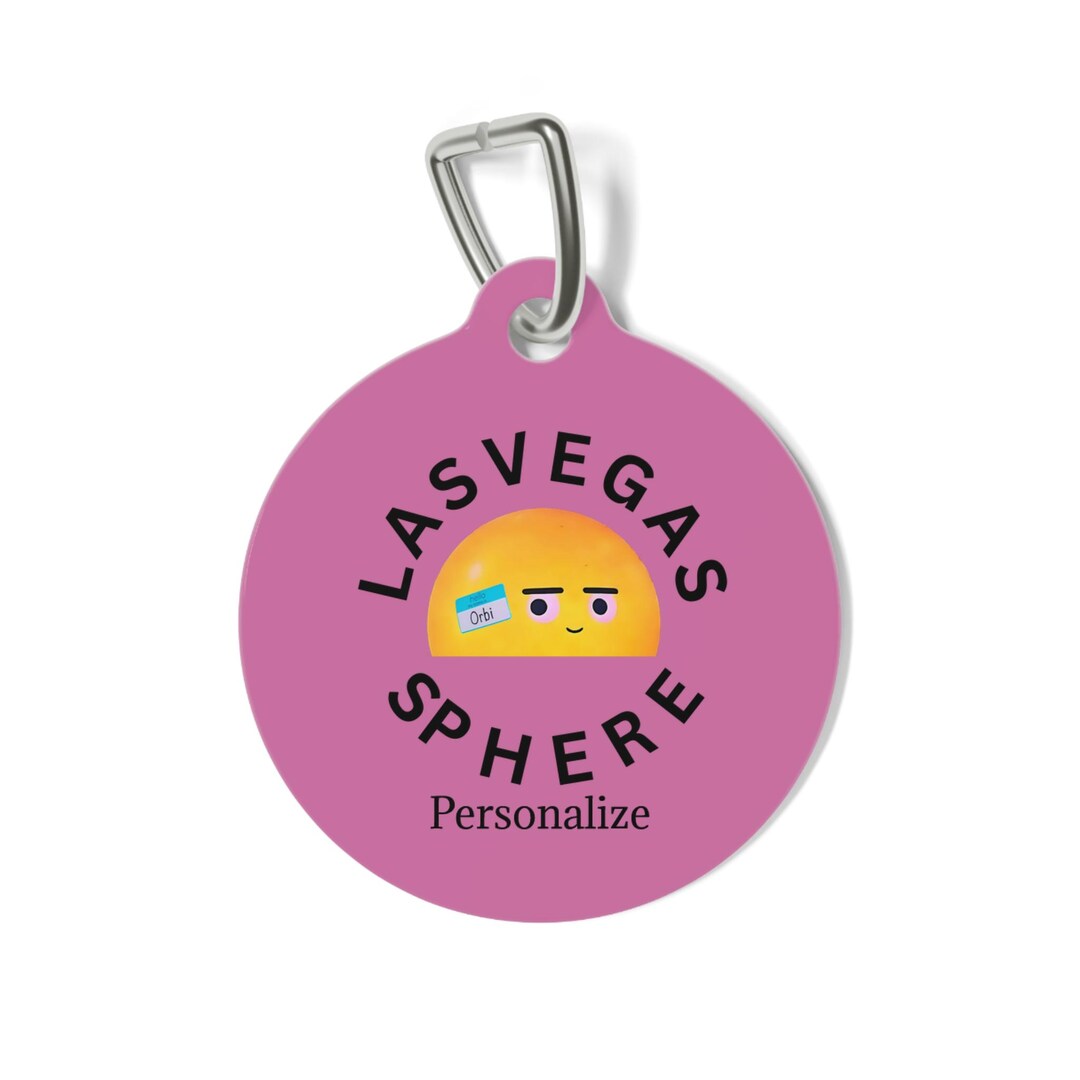 Las Vegas Sphere Orbie Pet Tag, Custom ID Tag, Personalized Dog Collar ...