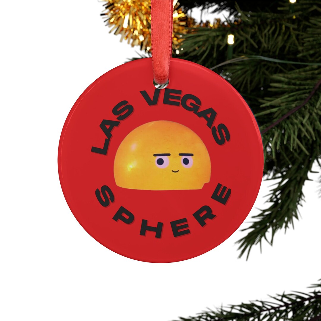 Las Vegas Sphere Orbie Spherey Acrylic Ornament With Ribbon - Etsy