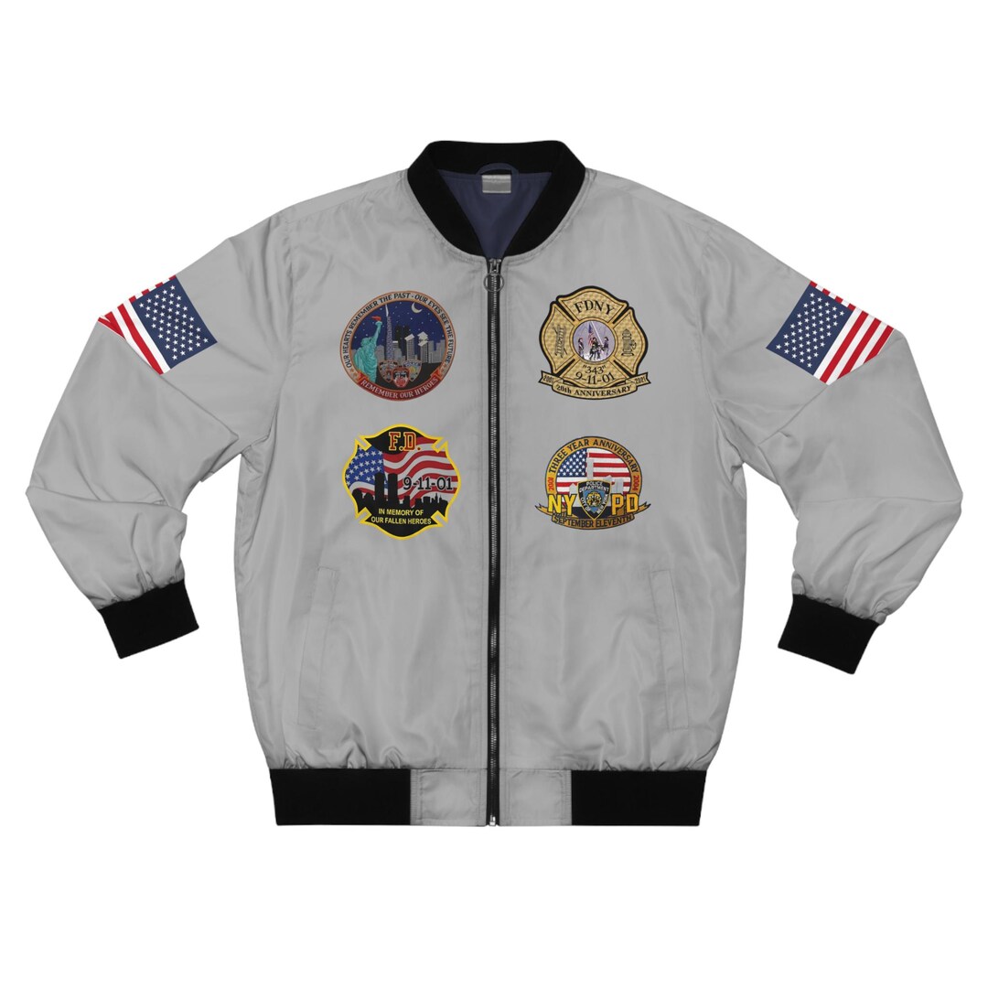 9/11 Tribute Bomber Jacket - FDNY NYPD - Memorial Gift - Etsy