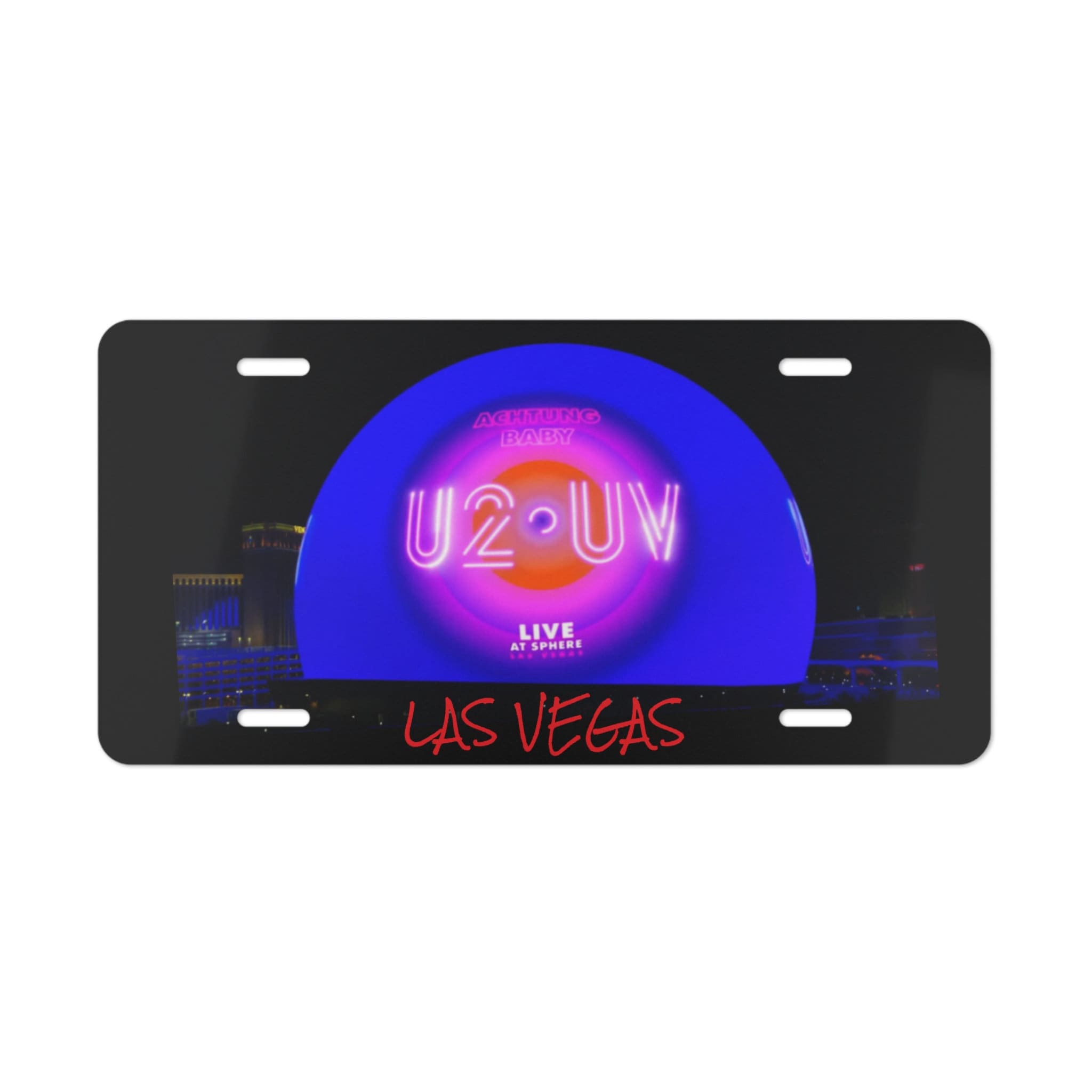 Las Vegas Sphere U2 Vanity Plate - Etsy