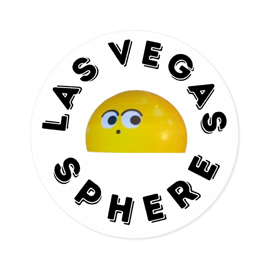 Las Vegas Sphere Round Stickers, Indooroutdoor - Etsy