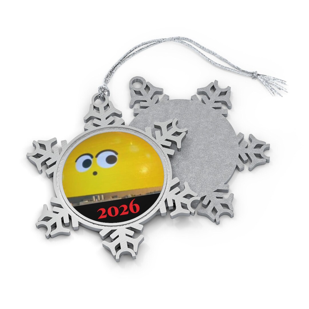 Las Vegas Sphere Orbie Pewter Snowflake Ornament 2026 - Etsy