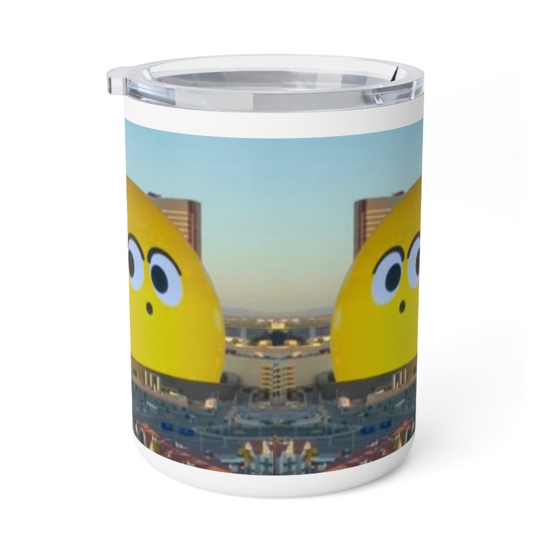 Las Vegas Sphere Wide Eyed Emoji Insulated Coffee Mug, 10oz Las Vegas ...