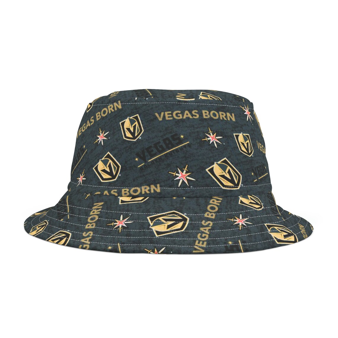 Vegas Golden Knights Bucket Hat, Polyester VGK Hat - Etsy