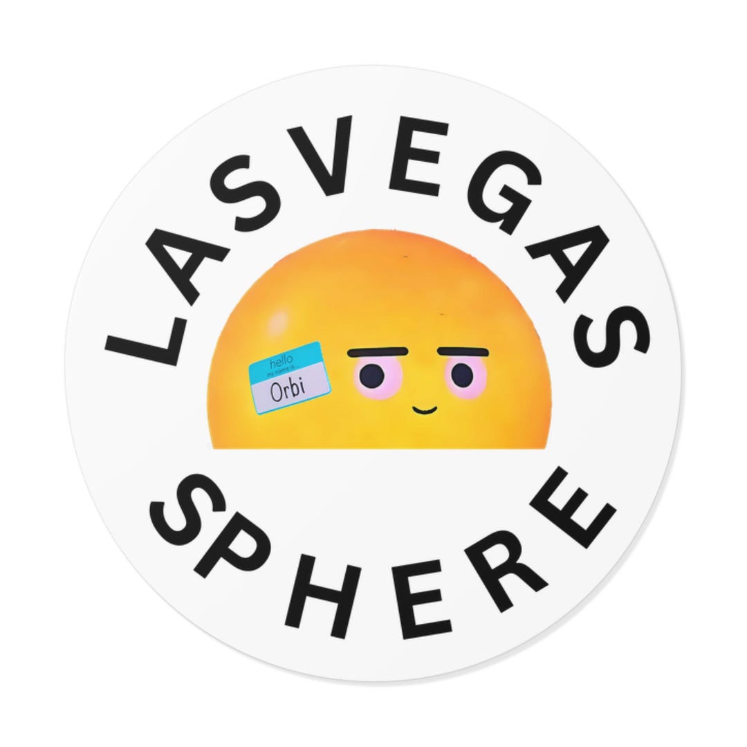 Las Vegas Sphere Sticker: Orbi Character Vinyl Decal - Etsy