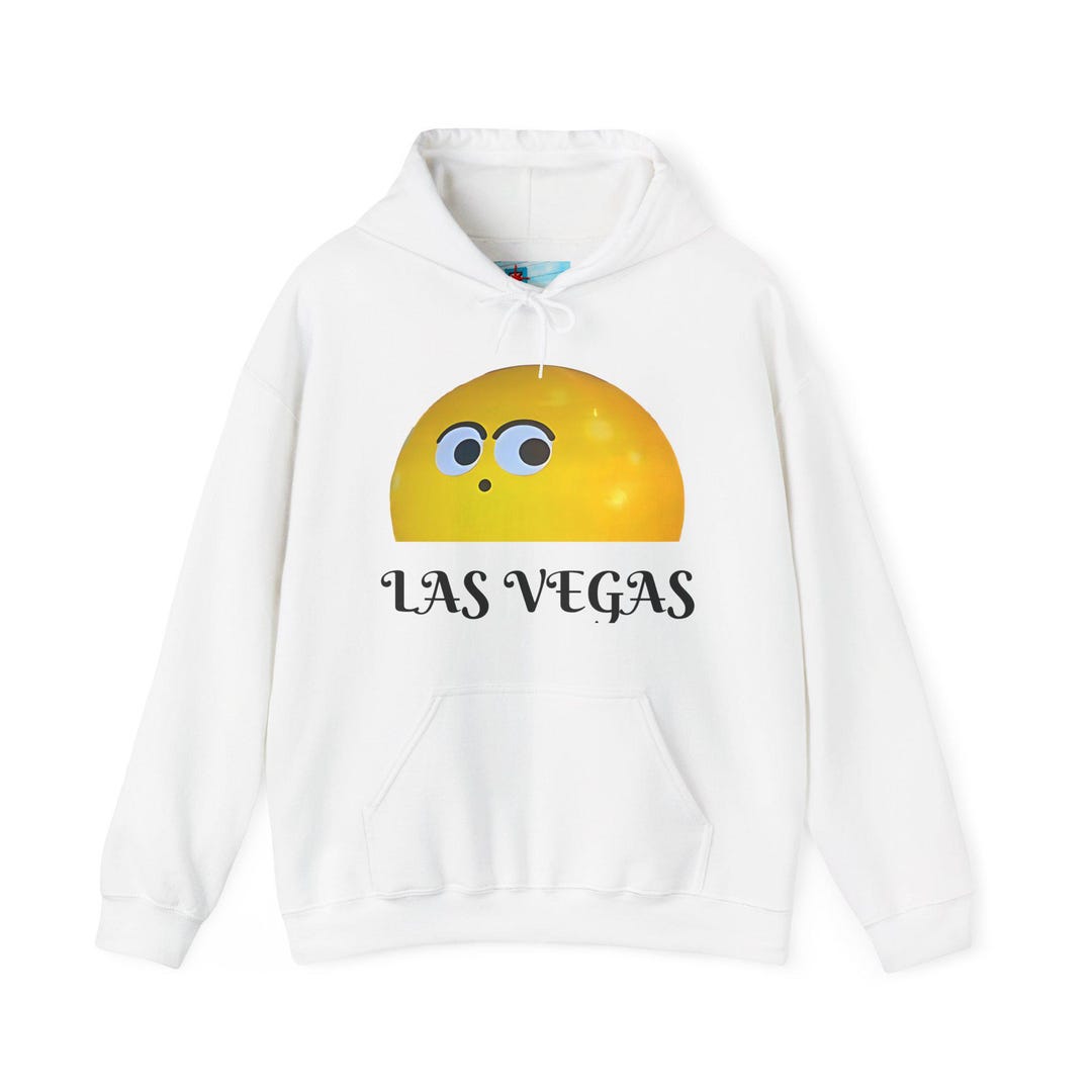 Orbie the Sphere Las Vegas Emoji Hoodie, Wide Eyed Graphic Sweatshirt ...