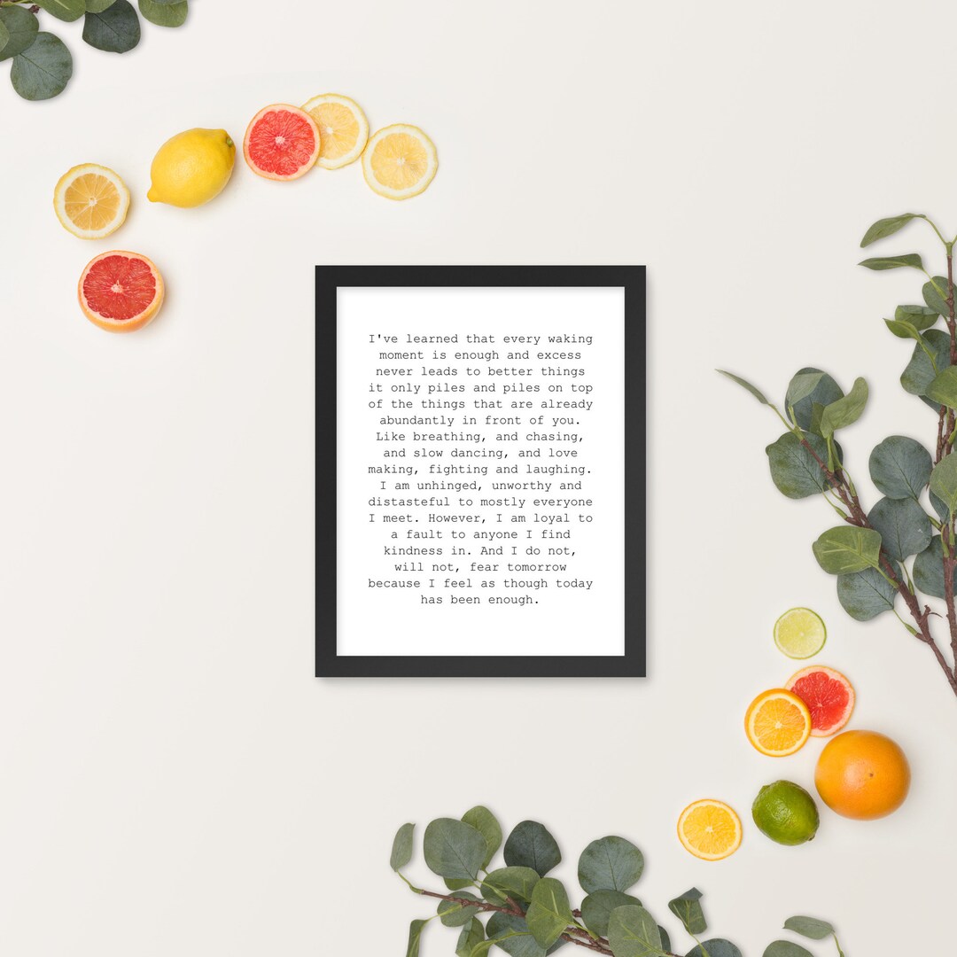 Fear and Fridays Zach Bryan Frame - Etsy