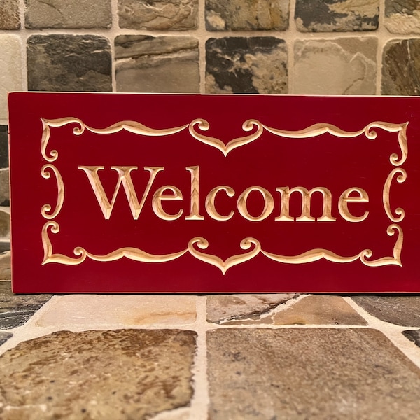 Wooden Welcome Sign - Etsy