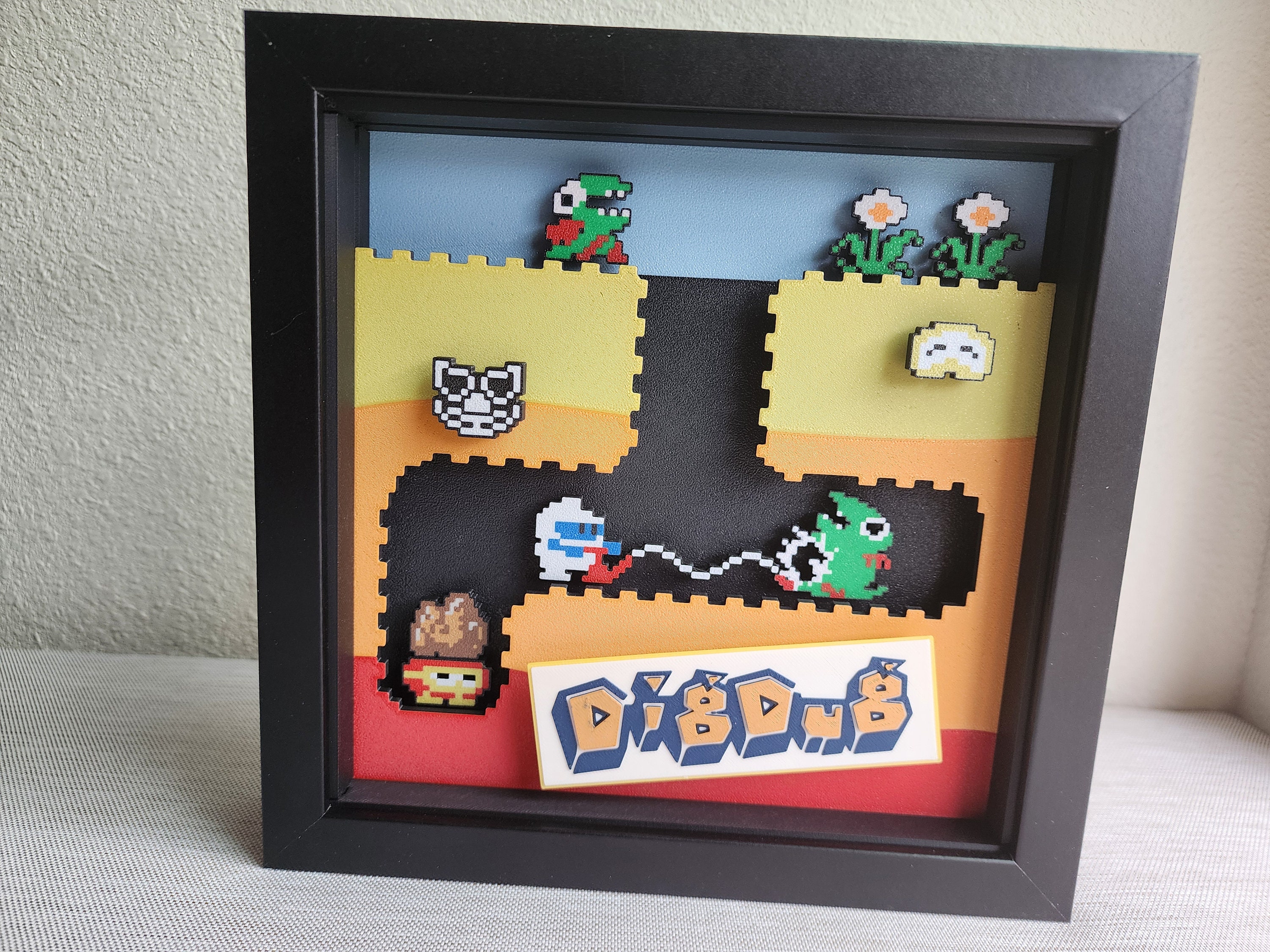 Dig Dug Inspired 3D Printed Shadowbox - Etsy
