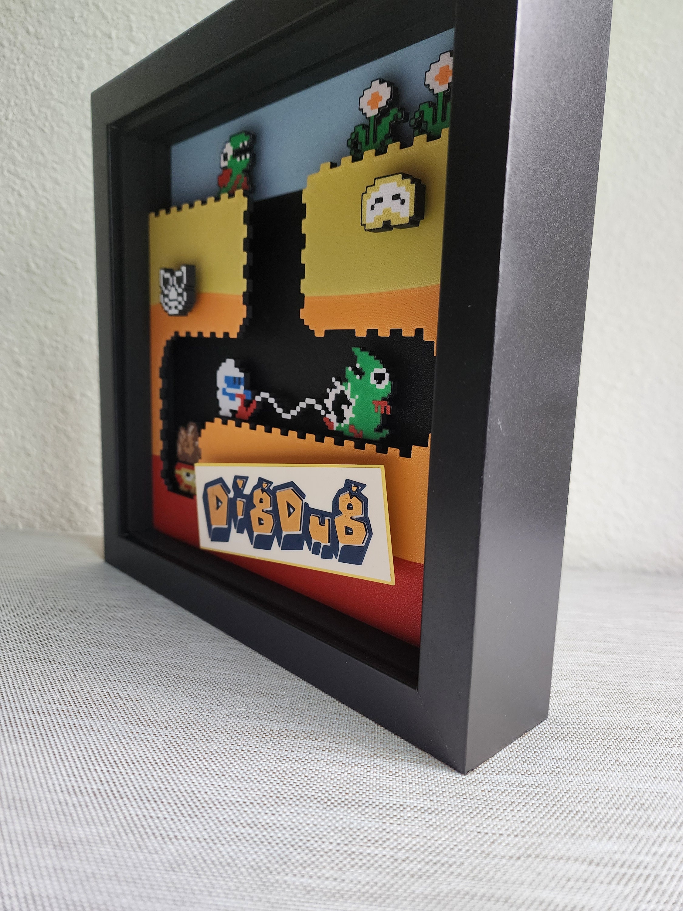 Dig Dug Inspired 3D Printed Shadowbox - Etsy