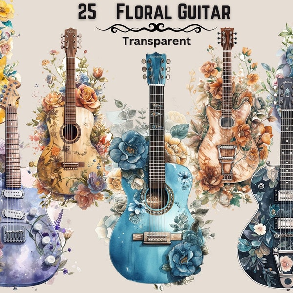 Guitar Clipart - Etsy