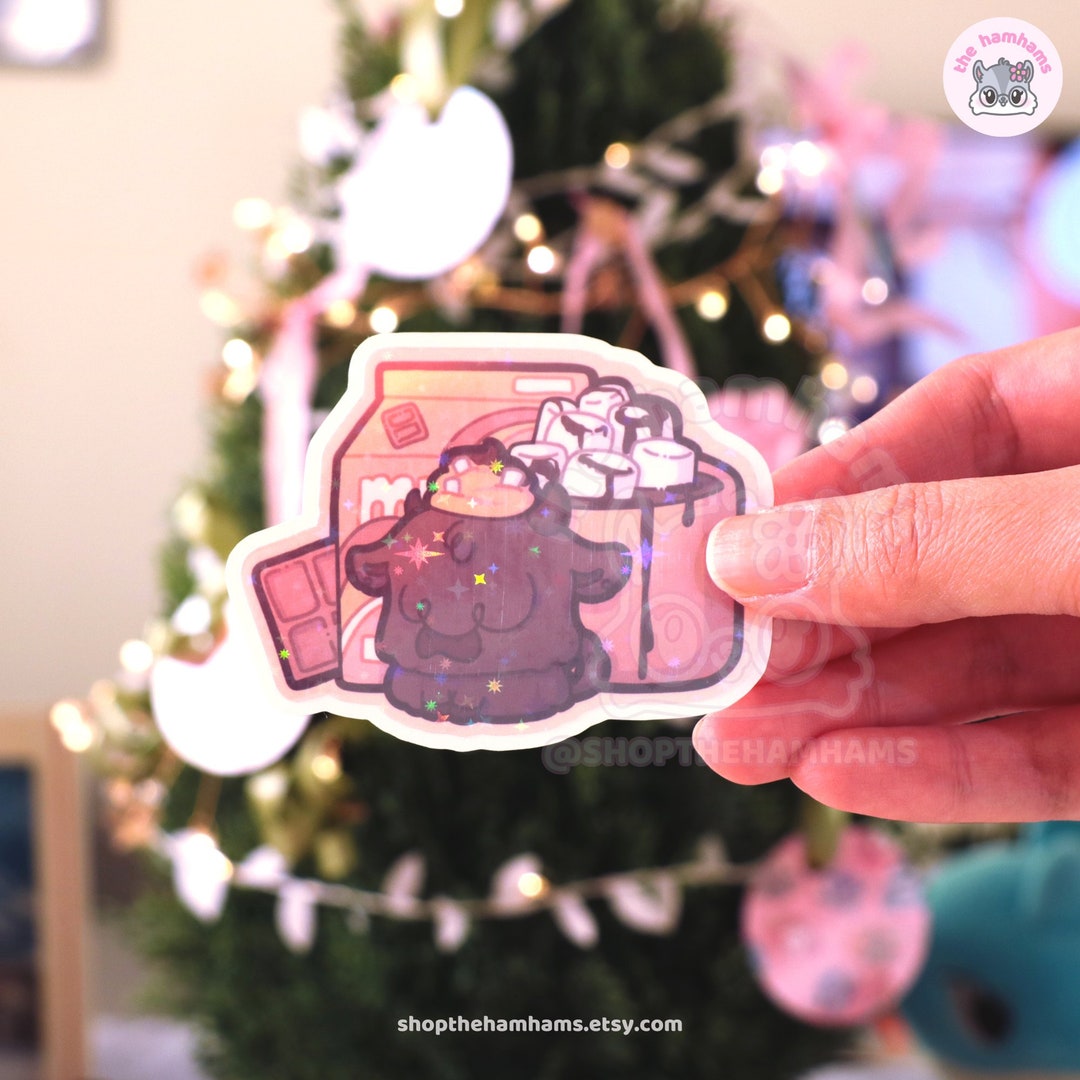Chocolate Cow Sticker Choco Milk Cottagecore Stickers, Harajuku Kawaii ...