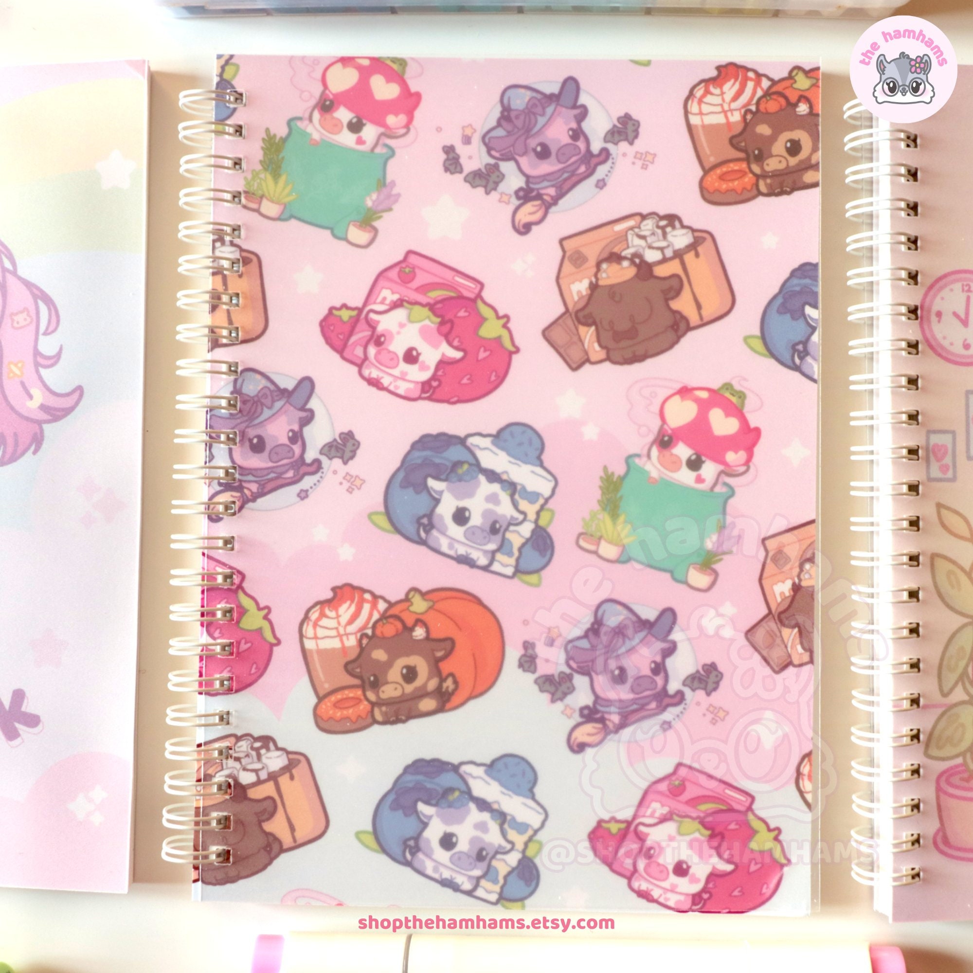 Reusable Sticker Book Cute Cows Sticker Album Reusable - Etsy