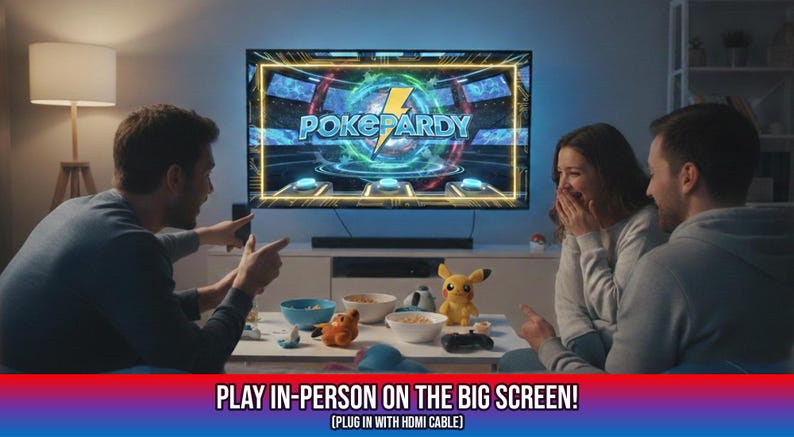 POKÉPARDY | Trivia Powerpoint Game | Customizable | Family Fun Party ...