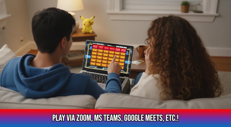 POKÉPARDY | Trivia Powerpoint Game | Customizable | Family Fun Party ...