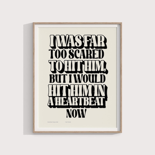 Sam Fender Poster - Etsy UK