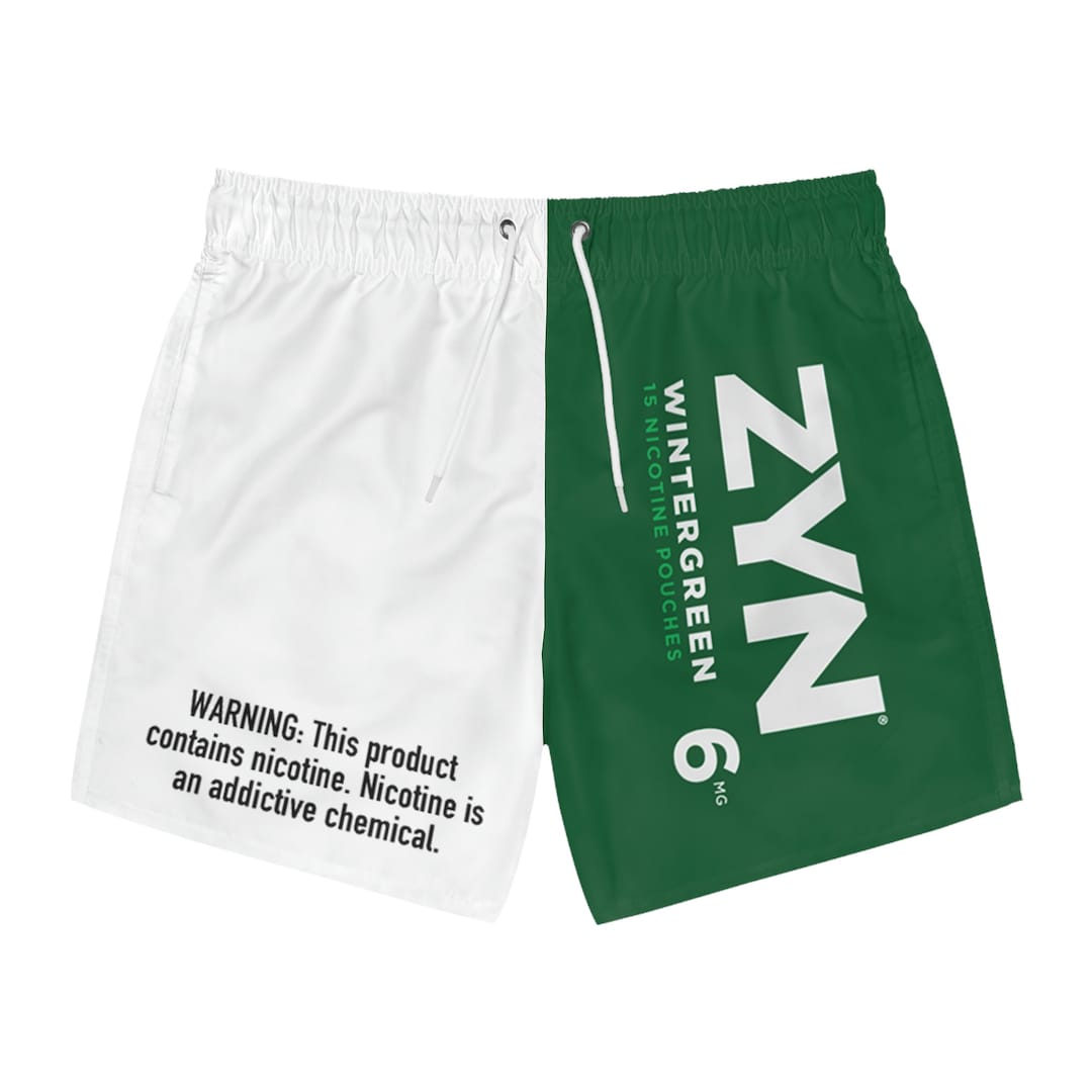 ZYN Wintergreen Swim Trunks/shorts 5 Inseam - Etsy