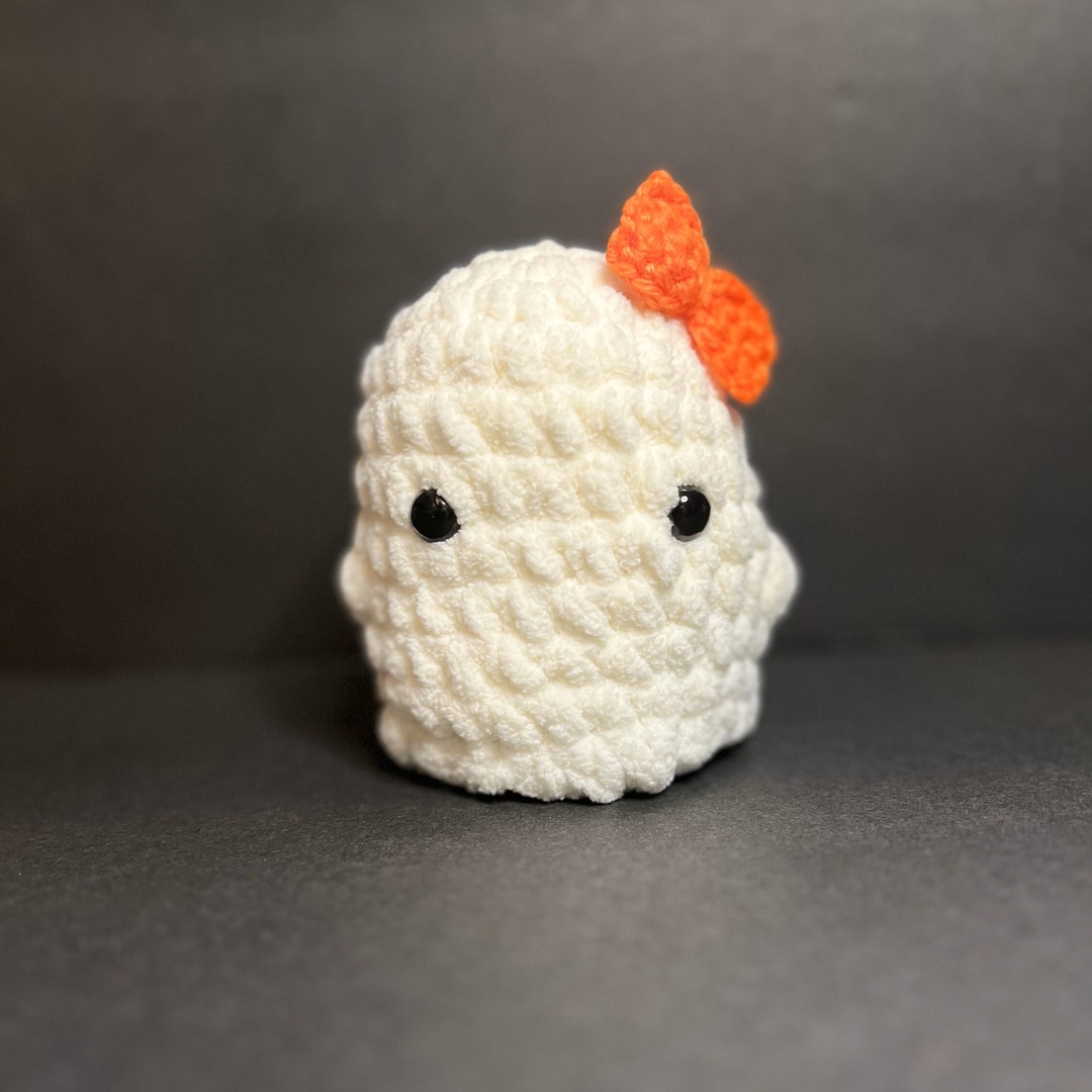 Customizable Spooky Ghost Crochet Plushie Stuffy Gift - Etsy