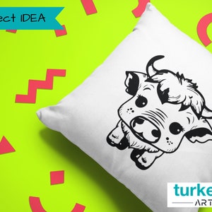 Cute Baby Buffalo, Baby Buffalo SVG, Cute Buffalo Png, Cute Buffalo SVG ...