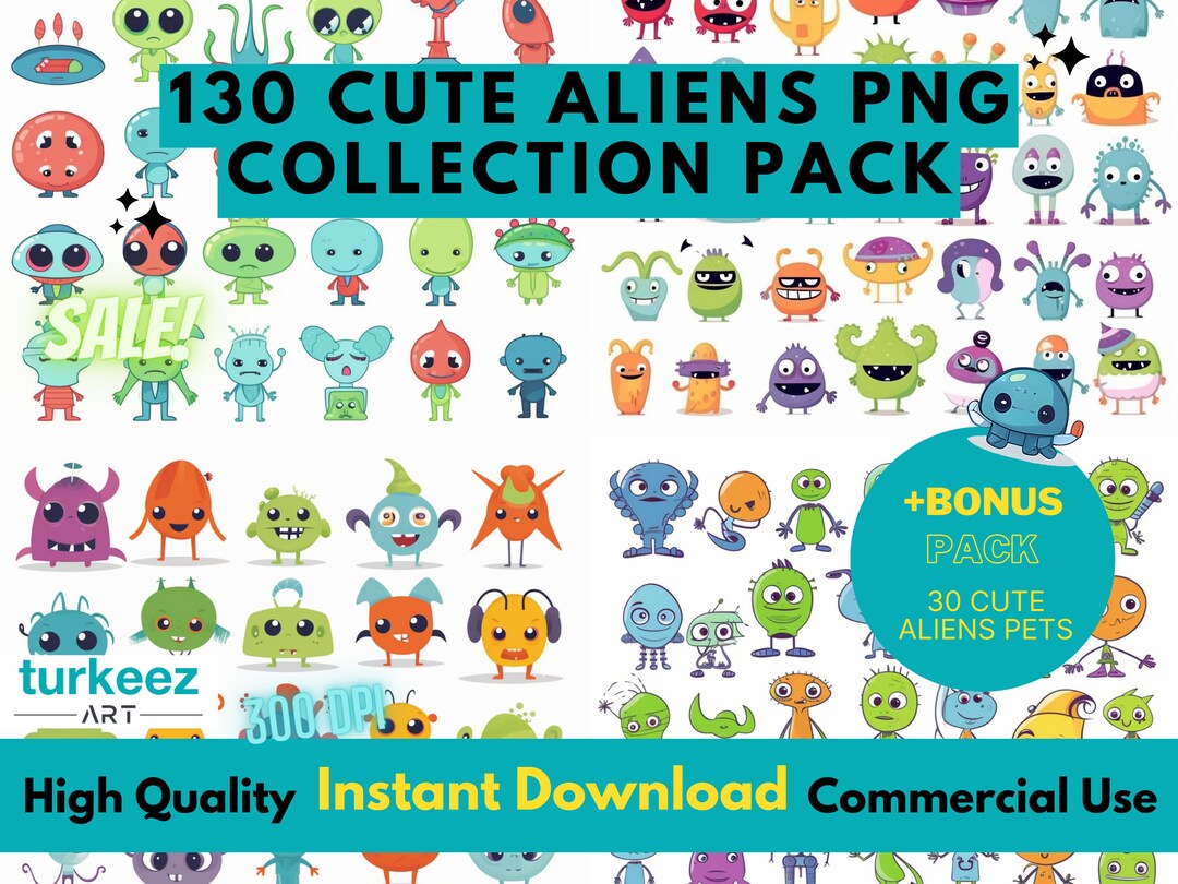 Alien Png Aliens Png Aliens Clipart Cute Aliens Aliens - Etsy Finland