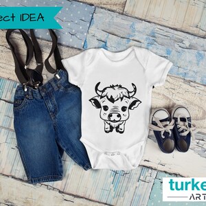 Cute Baby Buffalo, Baby Buffalo SVG, Cute Buffalo Png, Cute Buffalo SVG ...
