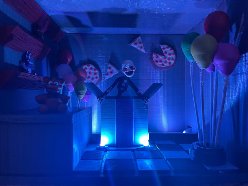 Five Nights at Freddy’s 2, LED Marionette Music Box Diorama - Etsy