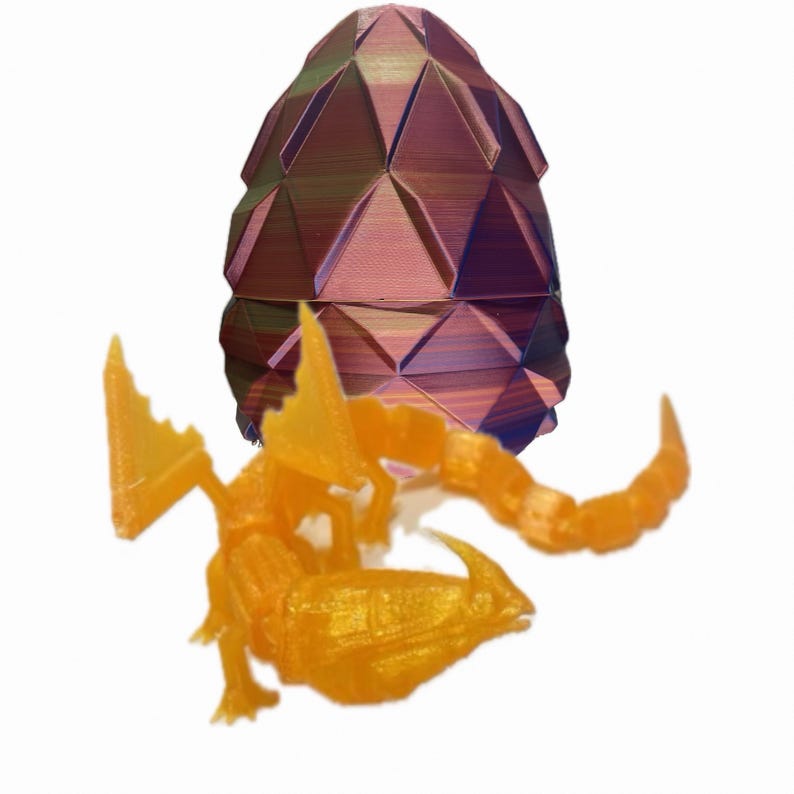 How to Train Your Dragon 3D Articulated Fireworm Dragon Egg - Series 2 ...