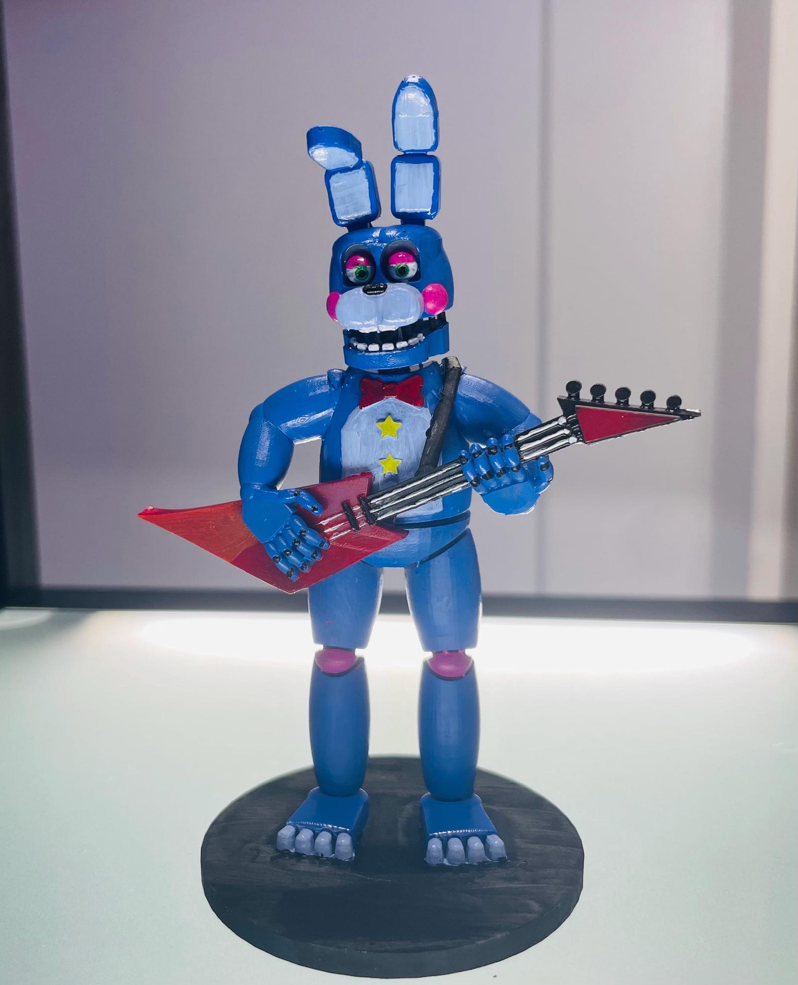 Five Nights at Freddy’s 6, Rockstar Bonnie Hand Painted Figure - Etsy