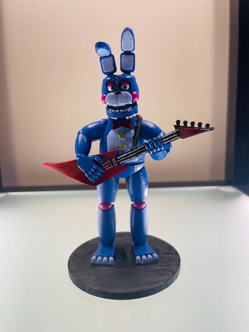 Five Nights at Freddy’s 6, Rockstar Bonnie Hand Painted Figure - Etsy