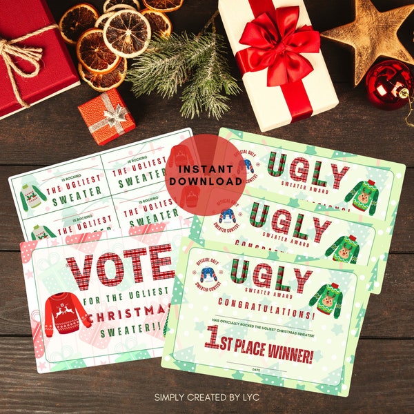 Christmas Contest Certificate - Etsy