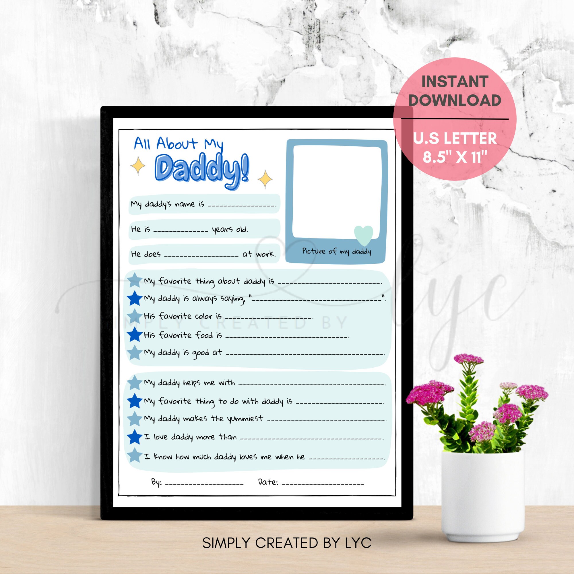 All About My Daddy, Father's Day Ideas, Reasons I Love Daddy, Fathers's ...